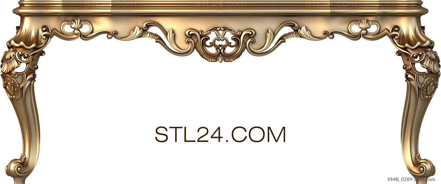 Set of furniture - KMB_0289. 3D stl model for CNC