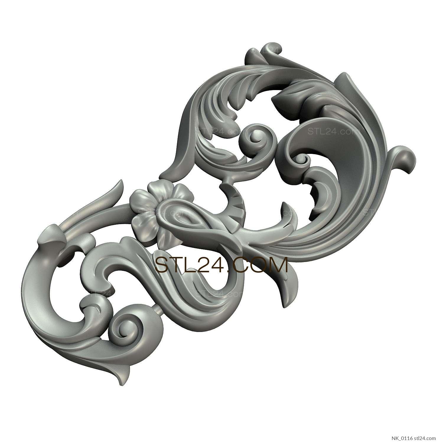 Накладки - NK_0116 | 3D модель для ЧПУ станка