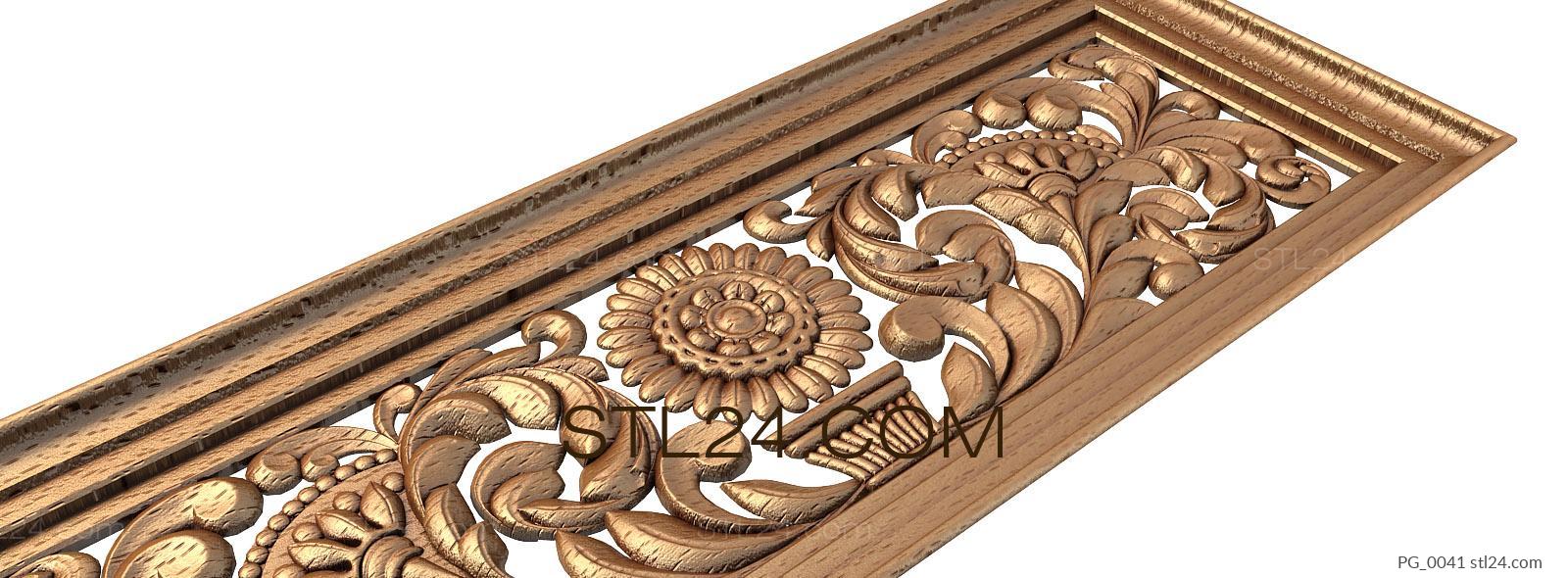Панели горизонтальные - PG_0041 | 3D модель для ЧПУ станка